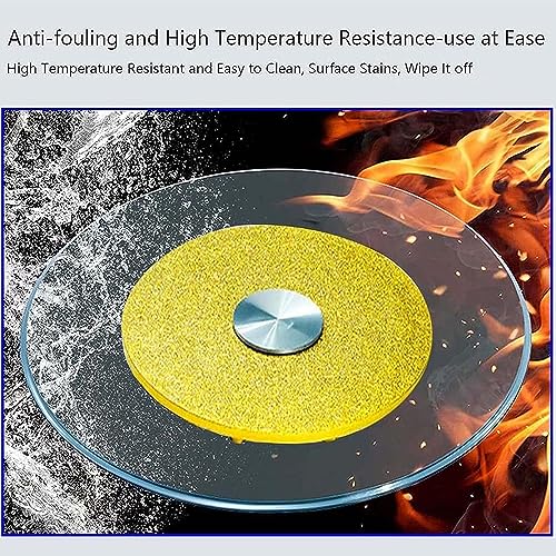 Lazy Susans Turntable Lazy Susan Turntable 50-120 Cm Round Glass Rotating Tray For Kitchen Dining Table Serving Plate ,Large Silent Tabletop Organizer,300KG Bearing For Banquets Party (Color : Gold
