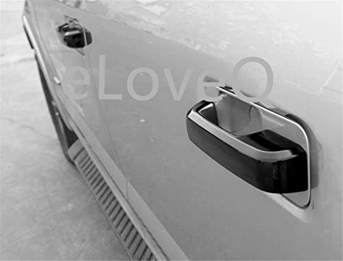 eLoveQ Gloss Black Handle Cover Covers Compatible with Ford 2015-2019 F-150/2017-2019 F-250 + F-350 Superduty (Gloss Black-w/o Smart Keyless)