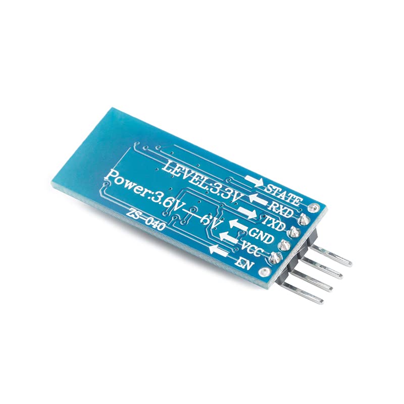 JESSINIE 2Pcs HC-06 Wireless Bluetooth Module 2.4GHz Bluetooth Serial RF Transceiver Module 3.0~3.6V BT Serial Adapter Smart Home for Arduino