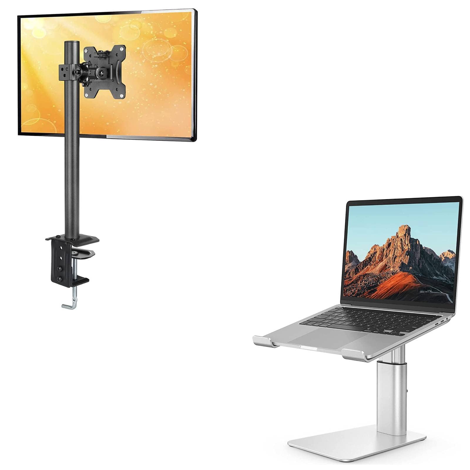 Ergear Monitor Mount and Adjustable Laptop Stand for Desk