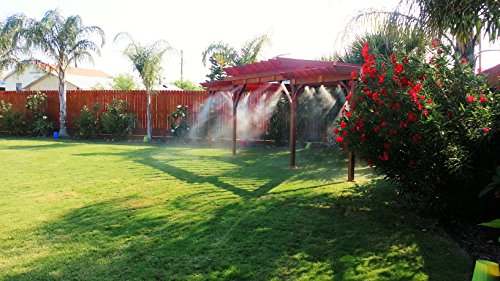 mistcooling Patio Misting System-Patio Misting Kit Assembly - Make Your own Misting System - Easy to Build and Install - 5 Minute Installation (48Ft 12 Nozzles)
