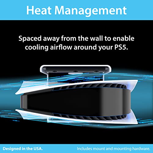 TotalMount Wall Mount for PS5 – Mounts Playstation 5 on a Wall by Your TV (PS5 Wall Mount)