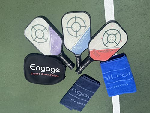 Engage Pickleball Encore EX 6.0 Pickleball Paddle - Pickleball Paddles with Thick Polymer Core - USAPA Approved Pickleball Paddles Pickleball Rackets for Adults - Standard (Purple)