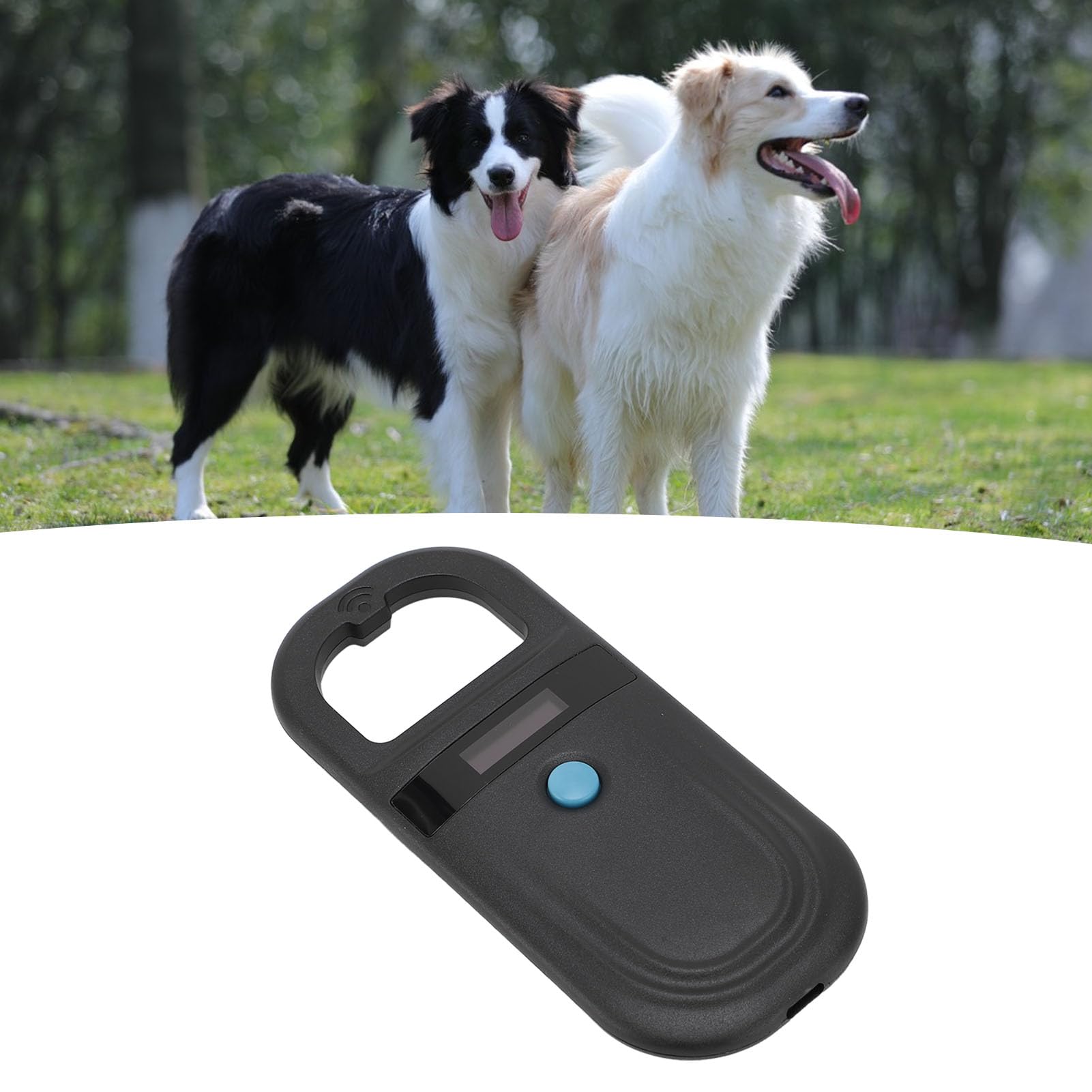 Pet Microchip Reader, FDX B Animal Universal Microchip Tag Reader Scanner, Pet Microchip Scanner, 300mAh (Black)