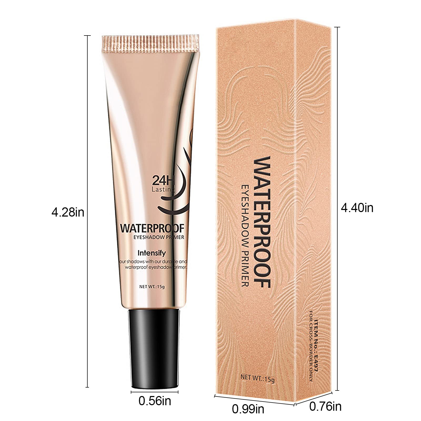 Erinde Eye Primer Eyeshadow Base, Matte Eyelid Primer Makeup, Nude Cream Eye Shadow Primer For Mature Skin, Waterproof, Long-Lasting, Makeup Primer For Face, Cruelty-Free, 2PCS