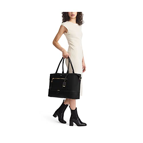TUMI Voyageur Contine Weekender - Weekender Bag for Travel, Business - Travel Weekender for Women & Men - Black & Gold
