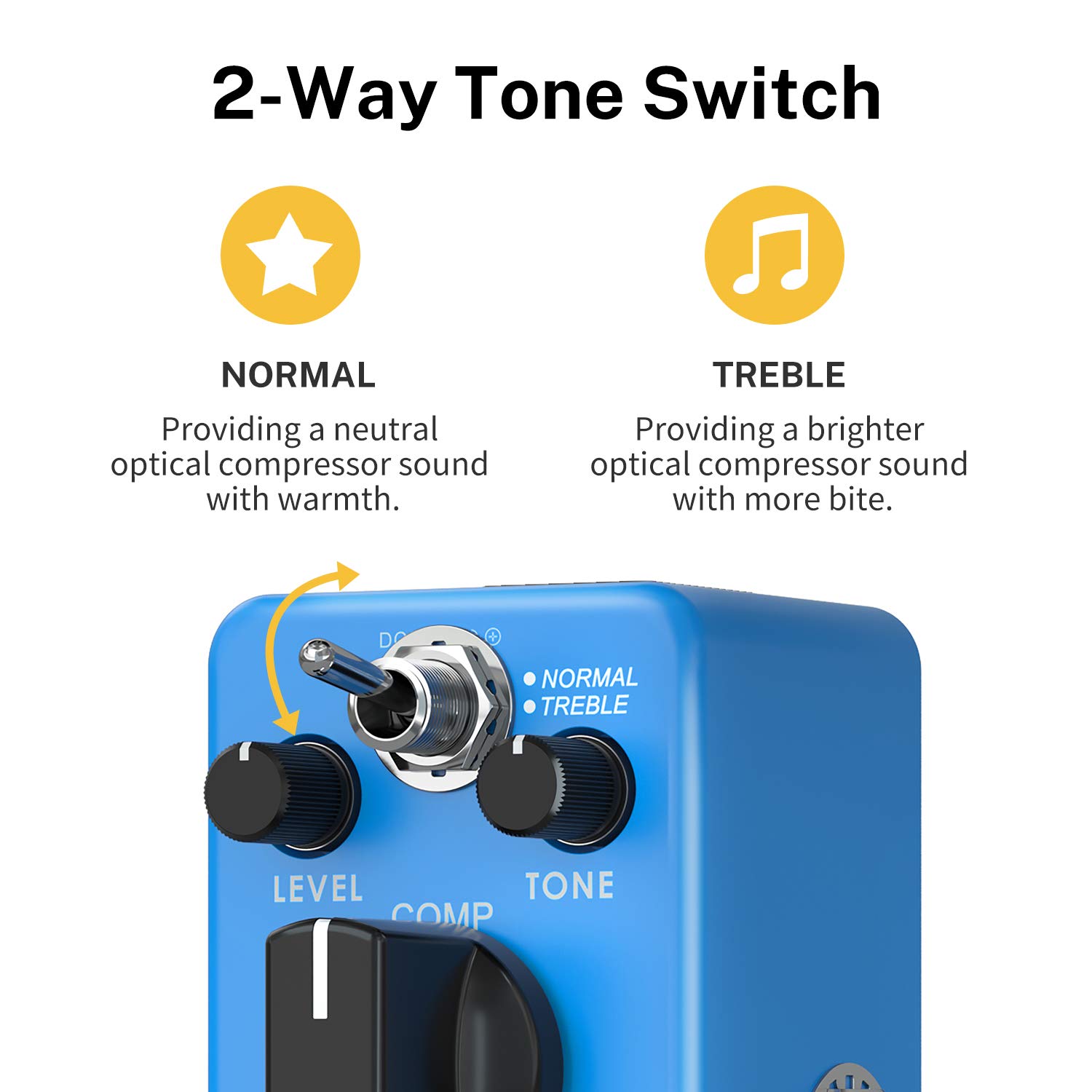 Donner Compressor Pedal, Donner Distortion Guitar Pedal
