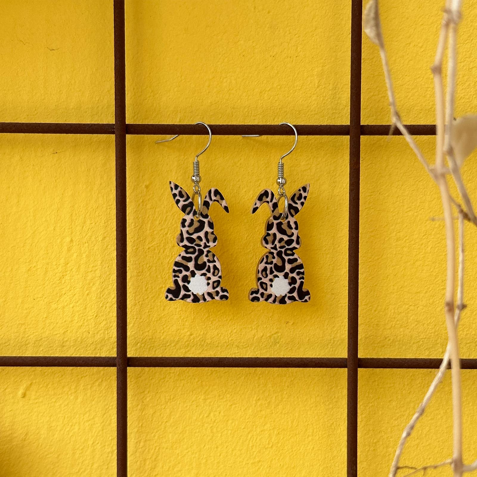 Easter Earrings for Women Cute Rabbit Eggs Dangle Drop Earrings Easter Gifts for (A-Dangle)