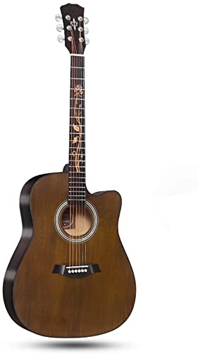 Guitar Kit, String Instrument Electronic Guitar Acoustic Guitar Beginner Classical Guitar Handmade Student Practice Adult Ballad Musical Instrument Spruce Wood Can Carry ( Color : Brown , Size : Long-