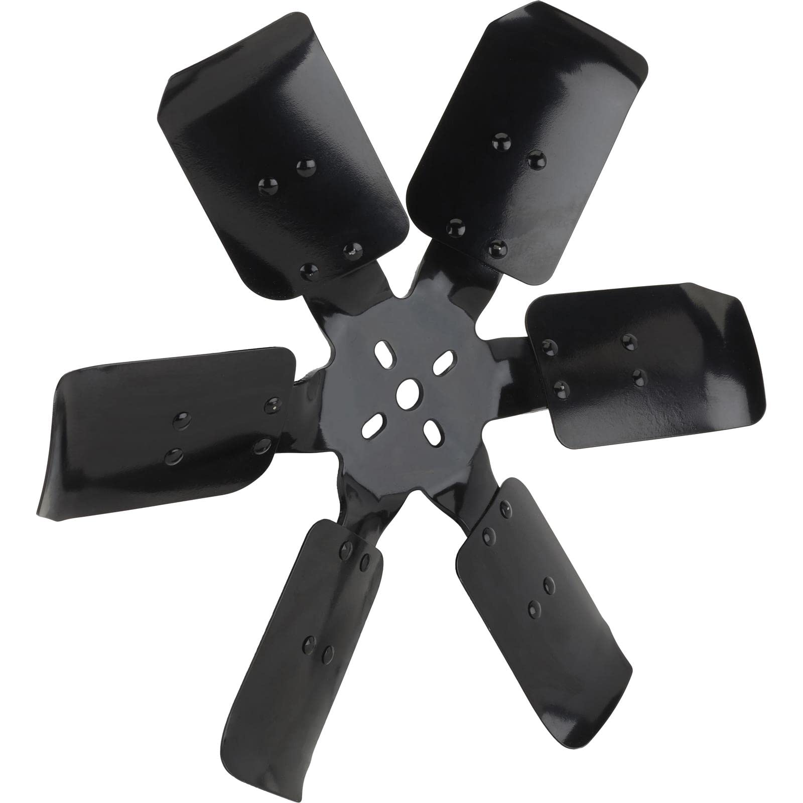 Speedway Motors Steel Cooling Fan, 15 Inch - Non-Flex Blades for Optimal Cooling - Ideal for Race Applications - Fits Most V8 Water Pumps - Sold Individually