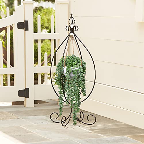 plants Artificial Succulents Hanging Fake String of Pearls Greenery with Planter for Home Wall Garden Indoor Outdoor Decor