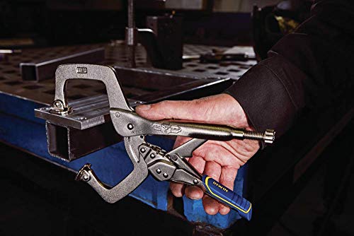 IRWIN VISE-GRIP Welding Pliers, Fast Release, C-Clamp with Swivel Pads, 11-Inch (IRHT82586)