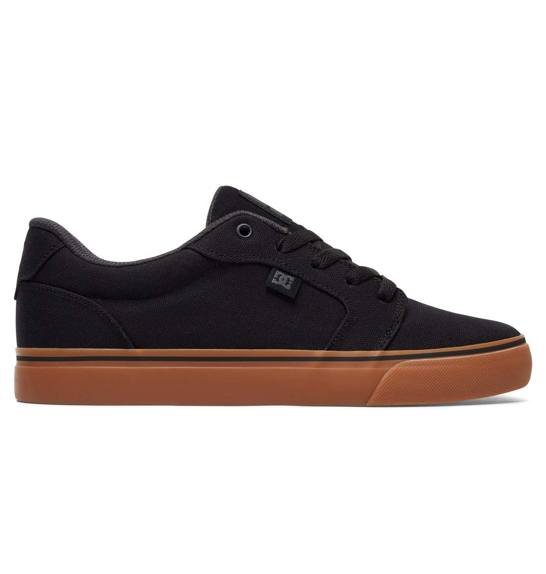 DC Men's Anvil Casual Skate Shoe, Black/Gum, 11 D M US