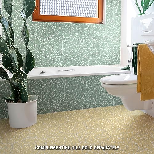 SomerTile FCD10VCMT Venice Hex Mint 8-5/8" x 9-7/8" Porcelain Floor and Wall Tile, Green