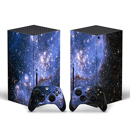 Guugoon Galaxy Space Skins Compatible with Xbox Series X Console Controller, Vinyl Decal Stickers for Xbox Series X,b