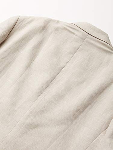 Perry Ellis Big & Tall Suit Jacket Men's Big, Natural Linen Herringbone, 46 Long (Tall)