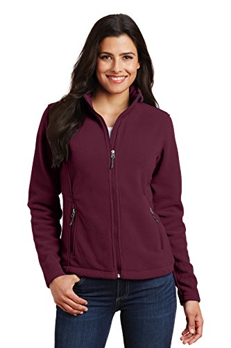 Port Authority Ladies Value Fleece Jacket, Maroon, Medium