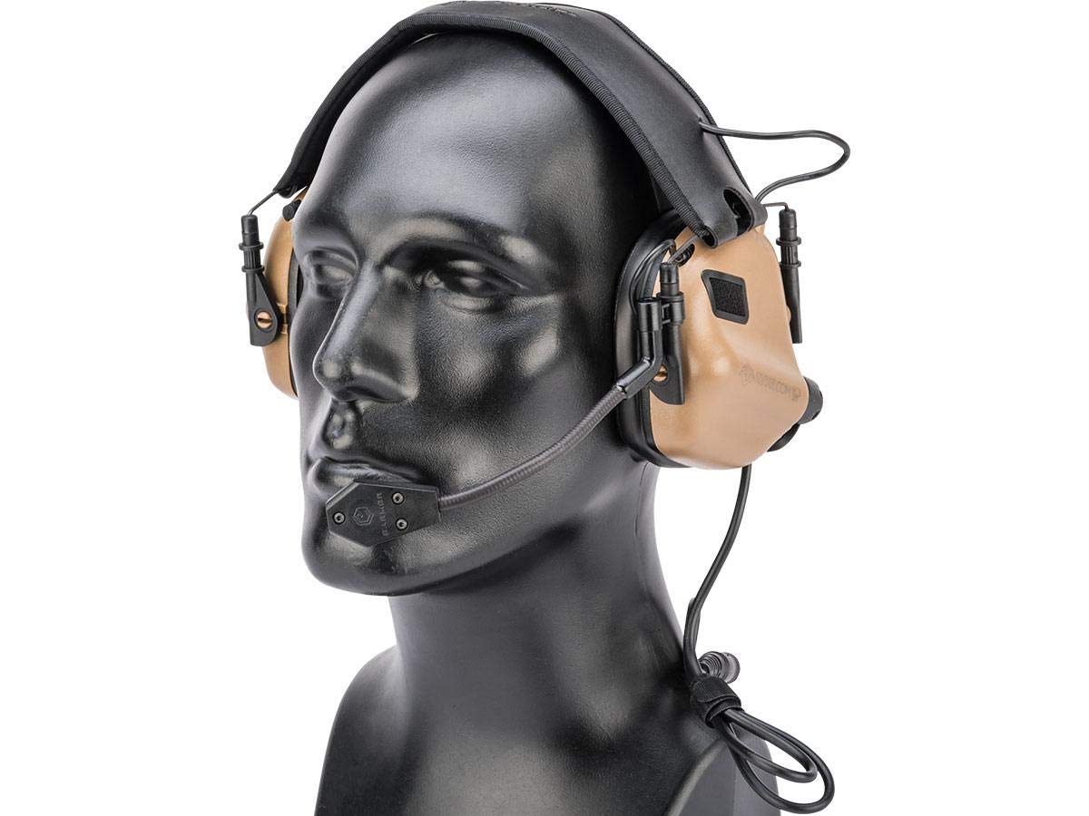 Evike Earmor M32 Electronic Sound Amplifying Hearing Protector (Color: Coyote Brown)