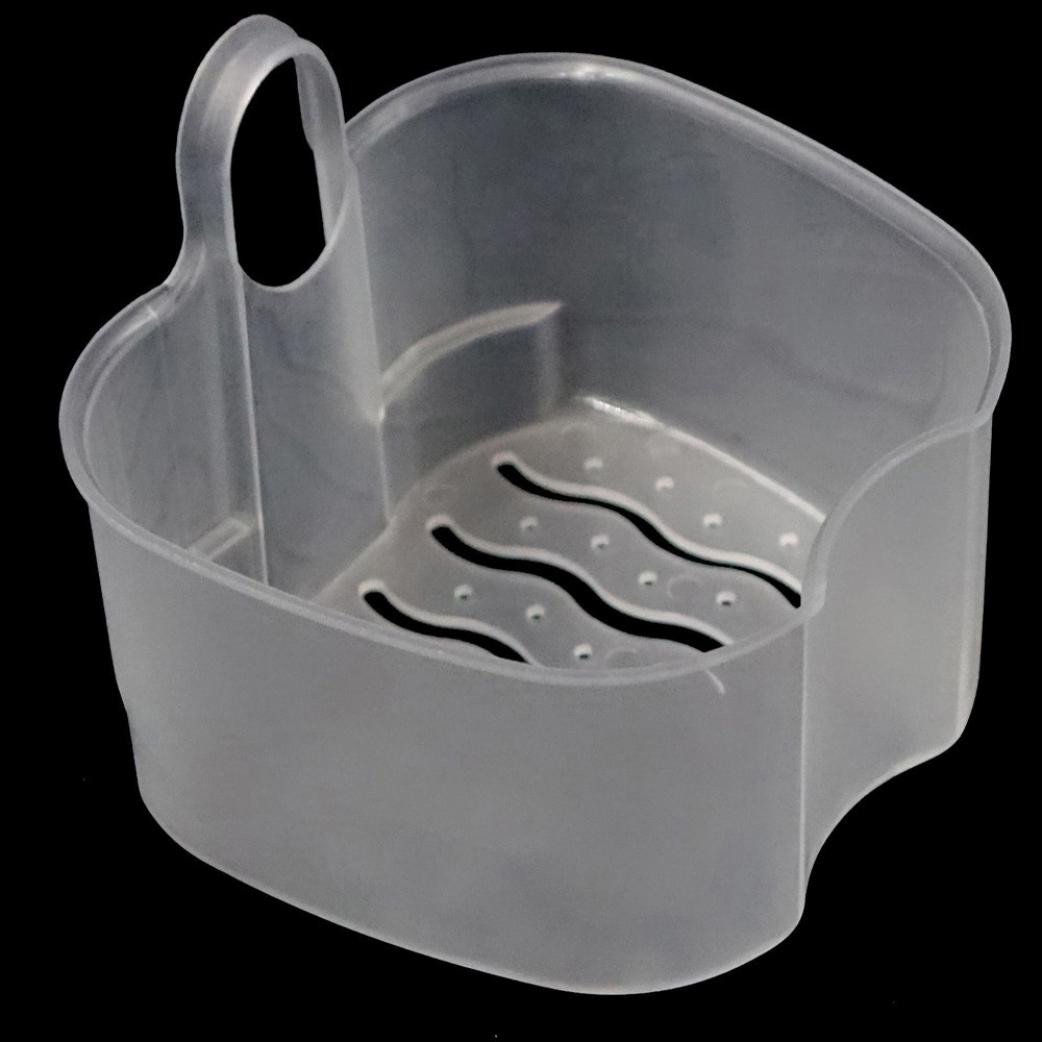 leucogenys Teeth Denture Case Bath Net False Container Box with Storage Box Hanging Other Small Craft Table (Dark Blue, One Size)