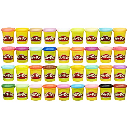 Play-Doh Modeling Compound 36 Pack Case of Colors, Perfect for Halloween Treat Bags, Party Favors, Non-Toxic, Assorted Colors, 3 Oz Cans (Amazon Exclusive)
