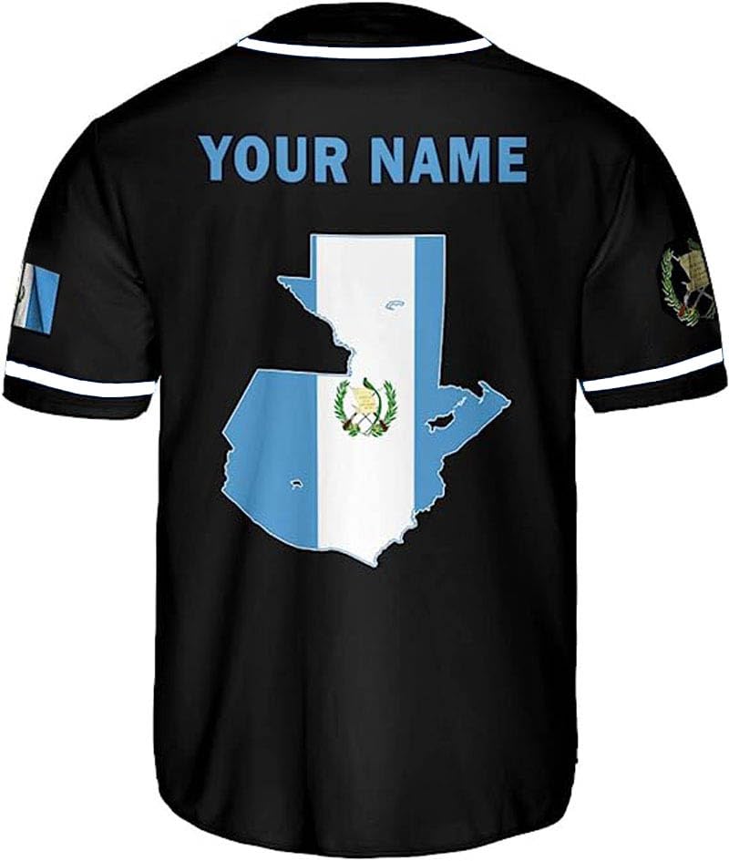 Parvii Personalized Guatemala Baseball Jersey Custom Guatemala Jersey for Men Women Guatemalan Pride Jersey Guatemala Shirt (Style 9)
