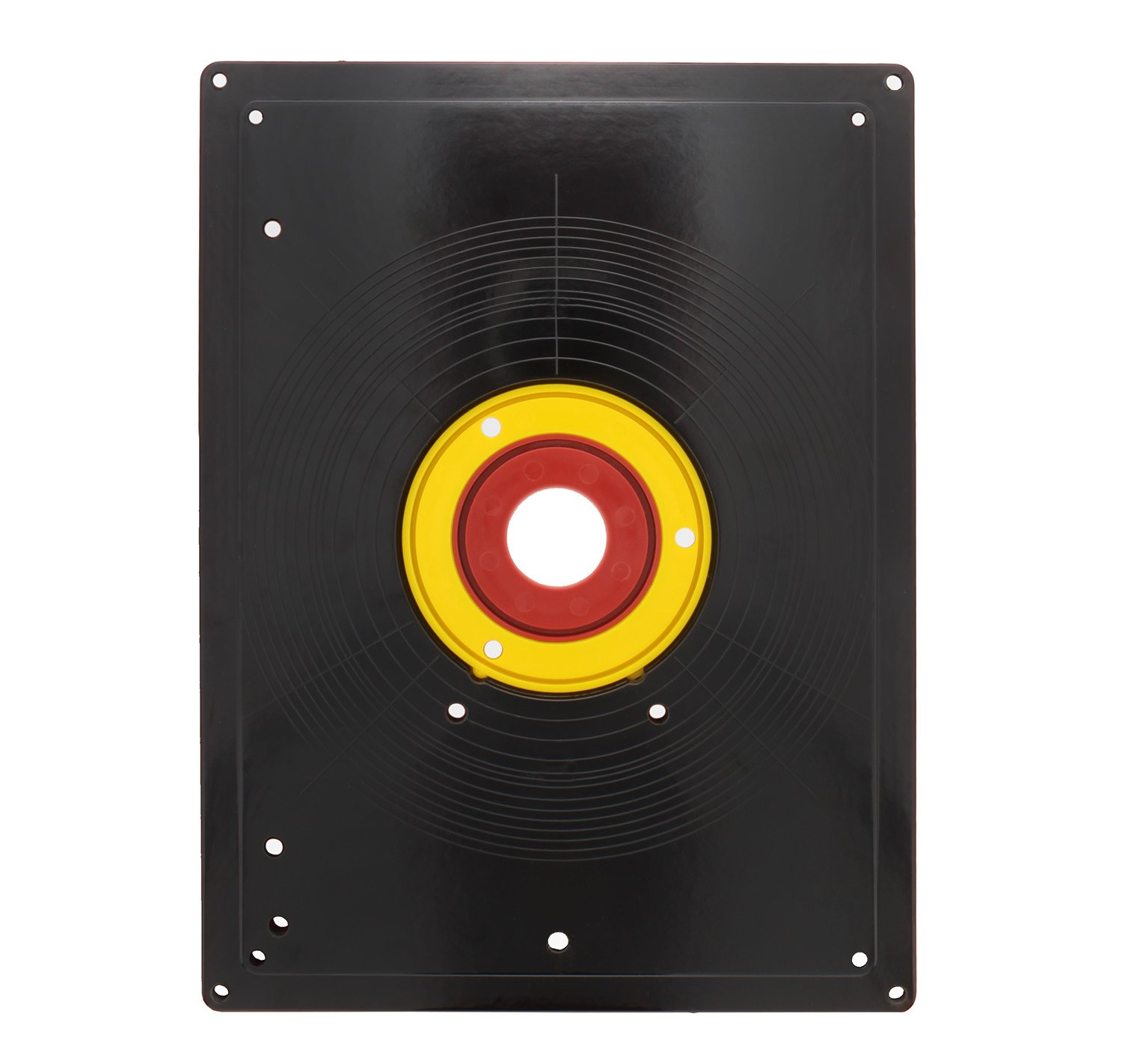 DCT Universal Router Table Saw Insert Base Plate Kit, 3-7/8, 2-5/8, 1-1/4 Inches β Cutter & Porter-Cable Template Guide