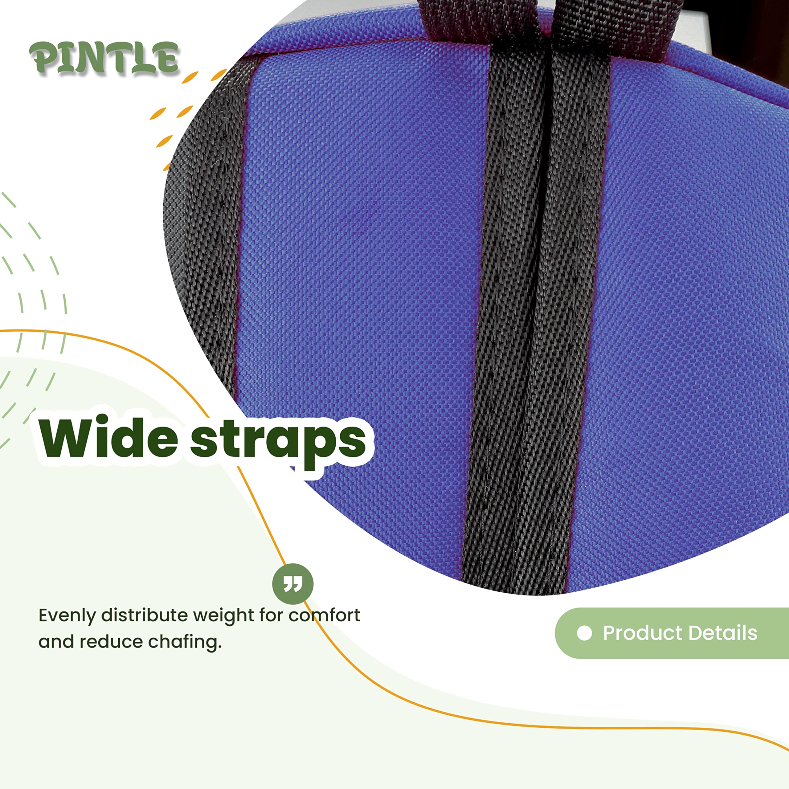 EGGPOD 3PCS Blue Friends Backpack 17 Inch Aesthetic Casual Pesonalized Backpack Set, Breathable Portable Large Capacity Daypack, Lightweight(Blue)