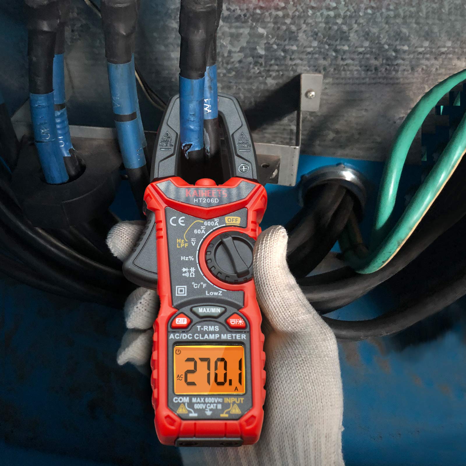 KAIWEETS HT118E Digital Multimeter and HT206D Clamp Meter