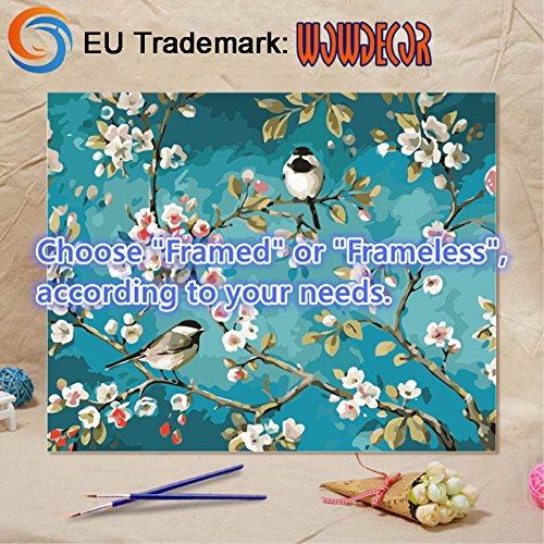Wowdecor Paint by Numbers Kits for Adults Kids, DIY Number Painting - Starry Night by Van Gogh Beautiful Sky 40 x 50 cm Stamped Canvas (No Frame)
