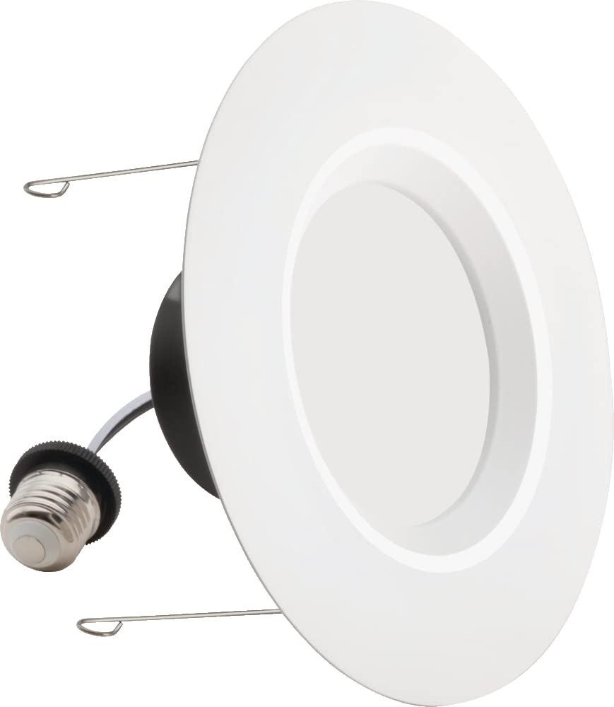 Juno RB56SC RGBW MW CP4 M2 RetroBasics Retrofit Smart LED Downlight, Switchable 2700K - 5000K, RGBW Color Changing, Matte White, 5 to 6 Inch, 4 Pack
