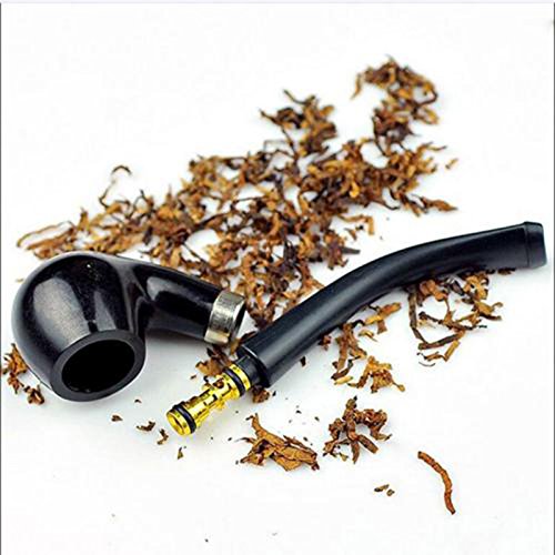 Direct Tobacco Pipes,Smoking Pipe Pipes, Cigar Cigarette Vintage Wooden Durable Tobacco,Black