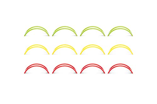Fox Run Upright Taco Holders, Set of 12, Red/Green/Yellow