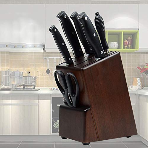JHHDP Walnut Knife Holder, Kitchen Knife Holder, Home Storage Rack, Knife Holder, Kitchen Supplies, Solid Wood Knife Holder