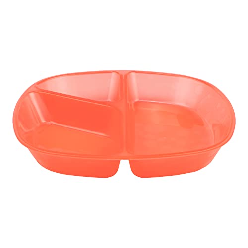 Dr. Brown’s Divided Plate for Baby and Toddler Feeding, Stackable Kids Dish Set, Dishwasher Safe 3 Pack, BPA Free, 4m+