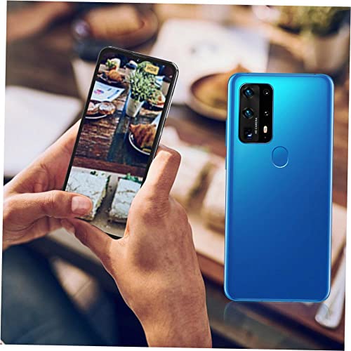 jiabaoyu Global Compatible Dual SIM Smartphone with Facial Recognition - Blue Large Screen Unlocked Smartphone with High Capacity Memory Fast Charging Technology and Face Unlock