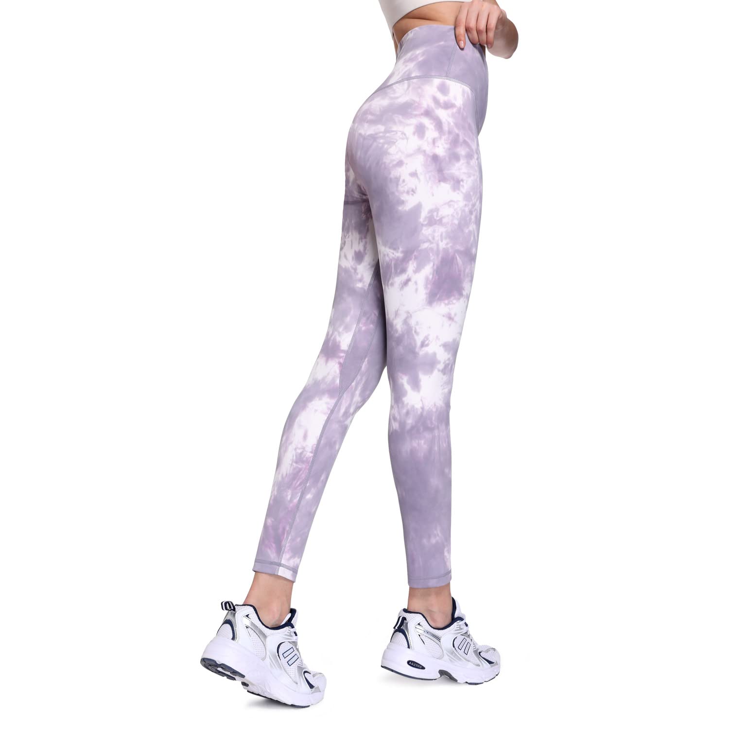 Enyur Exercise Yoga Pants for Women Sleep Slimmers Workout Tie Dye Leggings - XL