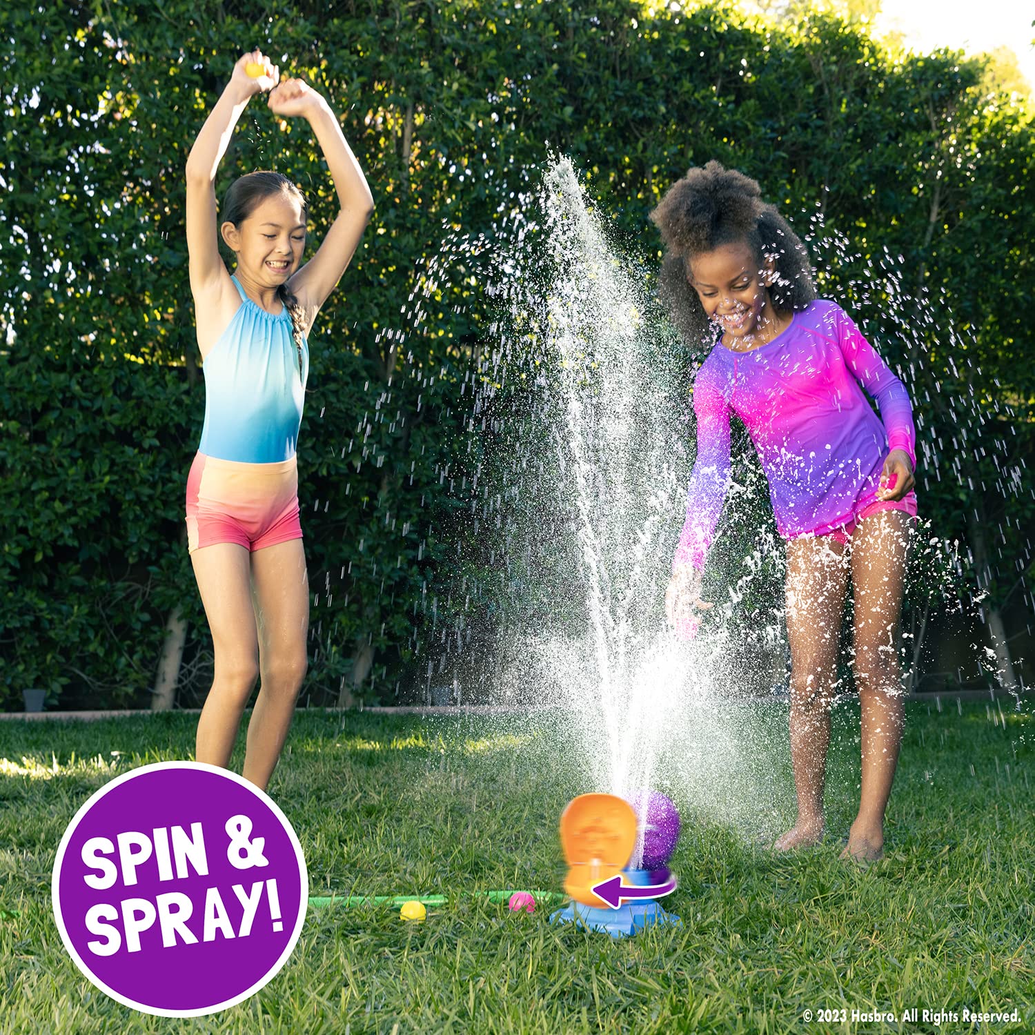 Hasbro Hungry Hungry Hippos Splash β Lawn Water Toys Sprinkler Game for Kids