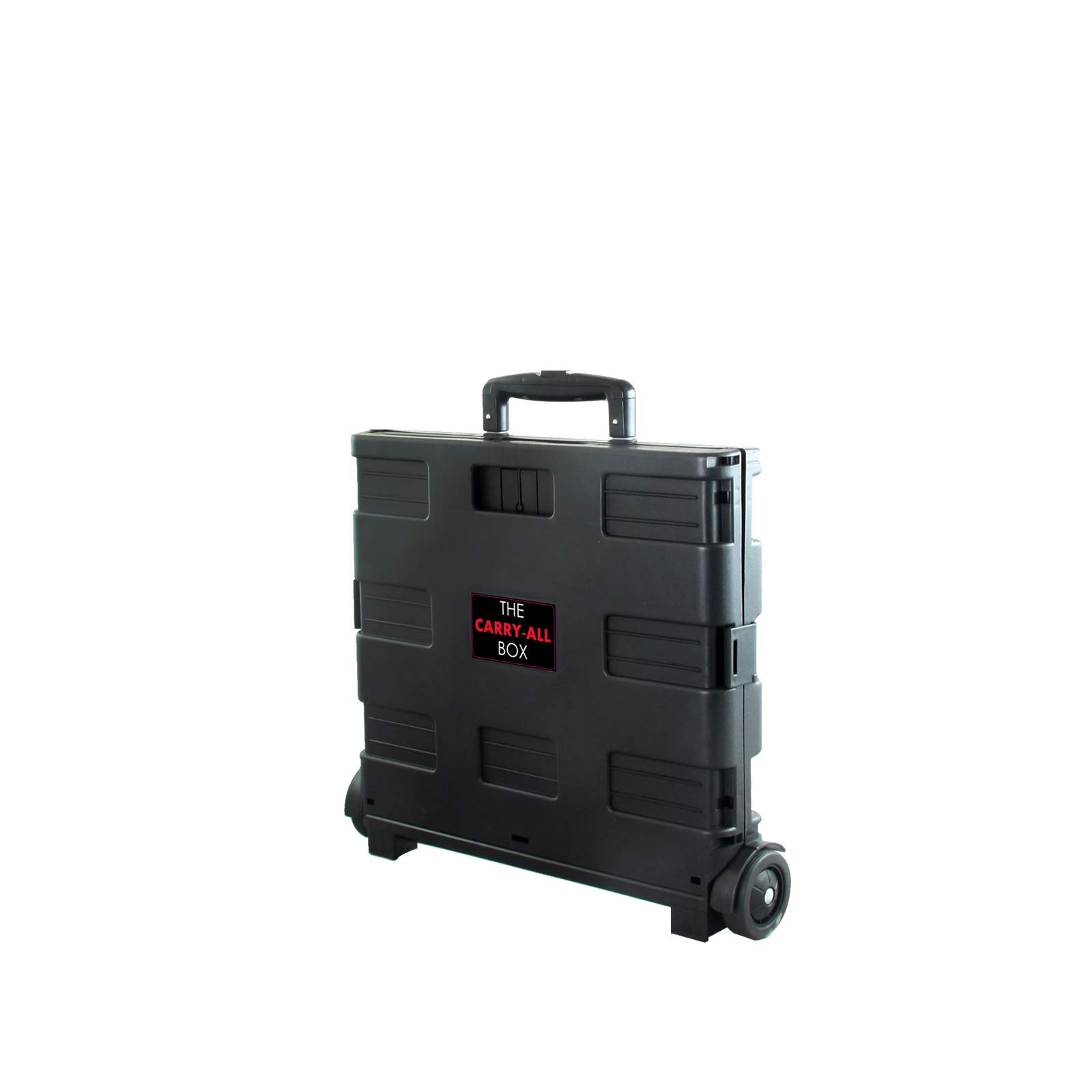 Elama Home Heavy Duty Carry All Easy Folding Cart with Lid Carryall Black