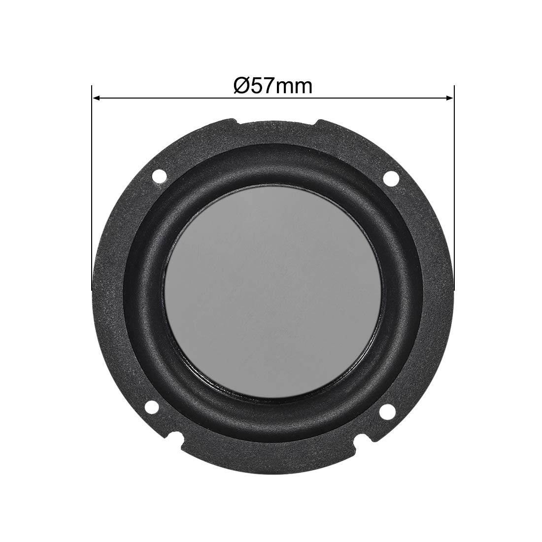 uxcell 4Pcs 2 Inches 57mm Bass Speaker Passive Radiator Auxiliary Rubber Vibration Plate Subwoofer DIY Repair