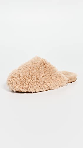 UGG Women's Maxi Curly Slide Slipper, Sand, 8