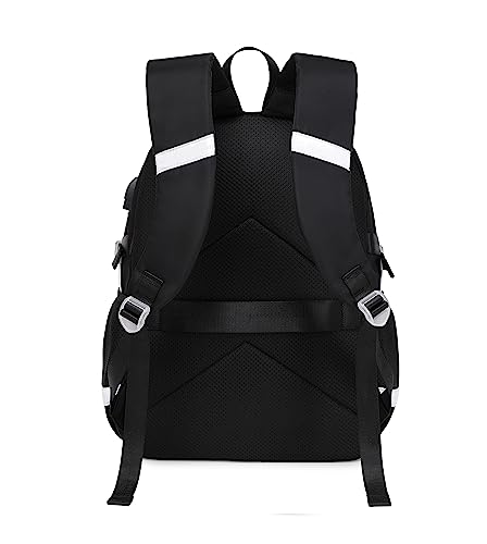 Wadirum Women Casual Backpack Set Girl School Bookbag Set Cute Laptop Ruaksack Black