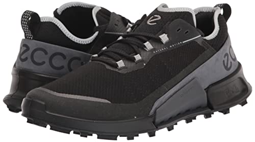 ECCO Men's Biom 2.1 Low Textile Trail Running Shoe, Black/Black/Magnet, 6-6.5