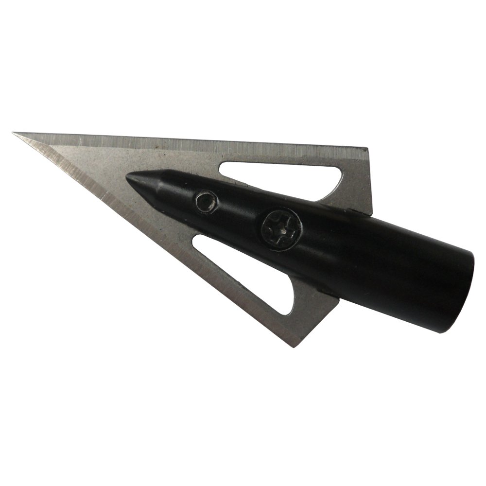 e5e10 12pcs Cross Broadheads 100 Grain 4 Blade Crossbow Broadhead Sharp Arrow Point for Hunting Crossbow Compound, Silver