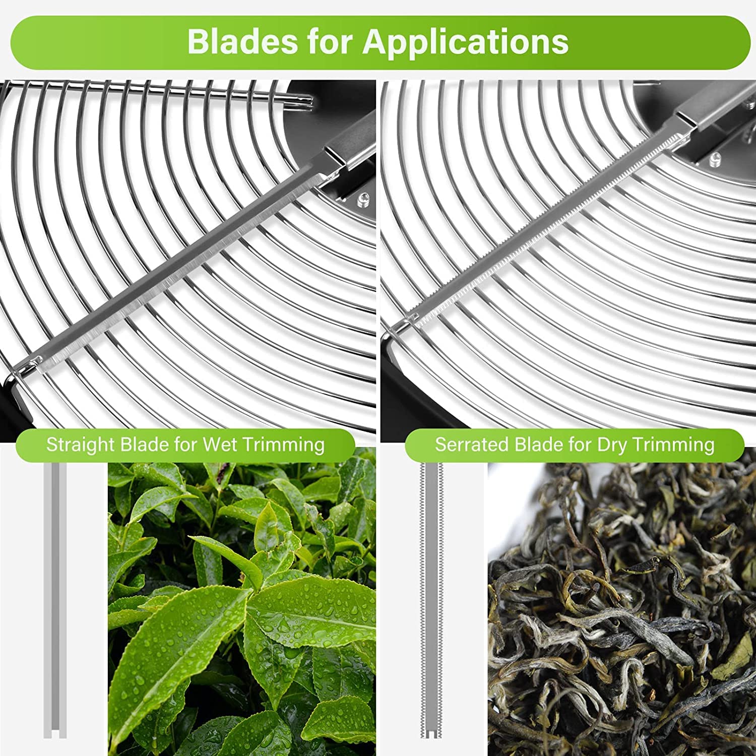 iPower 24 inch Bud Trimmer Leaf Bowl Machine Twisted Spin Cut for Hydroponics with Sharp Stainless Steel Blades Clear Visibility Dome, Solid Metal Gear Box, Scissors Included, Silver