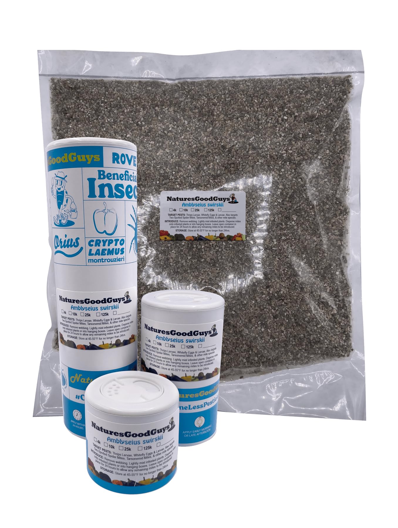 Natures Good Guys - Amblyseius swirskii (10,000 Mites per Bottle)