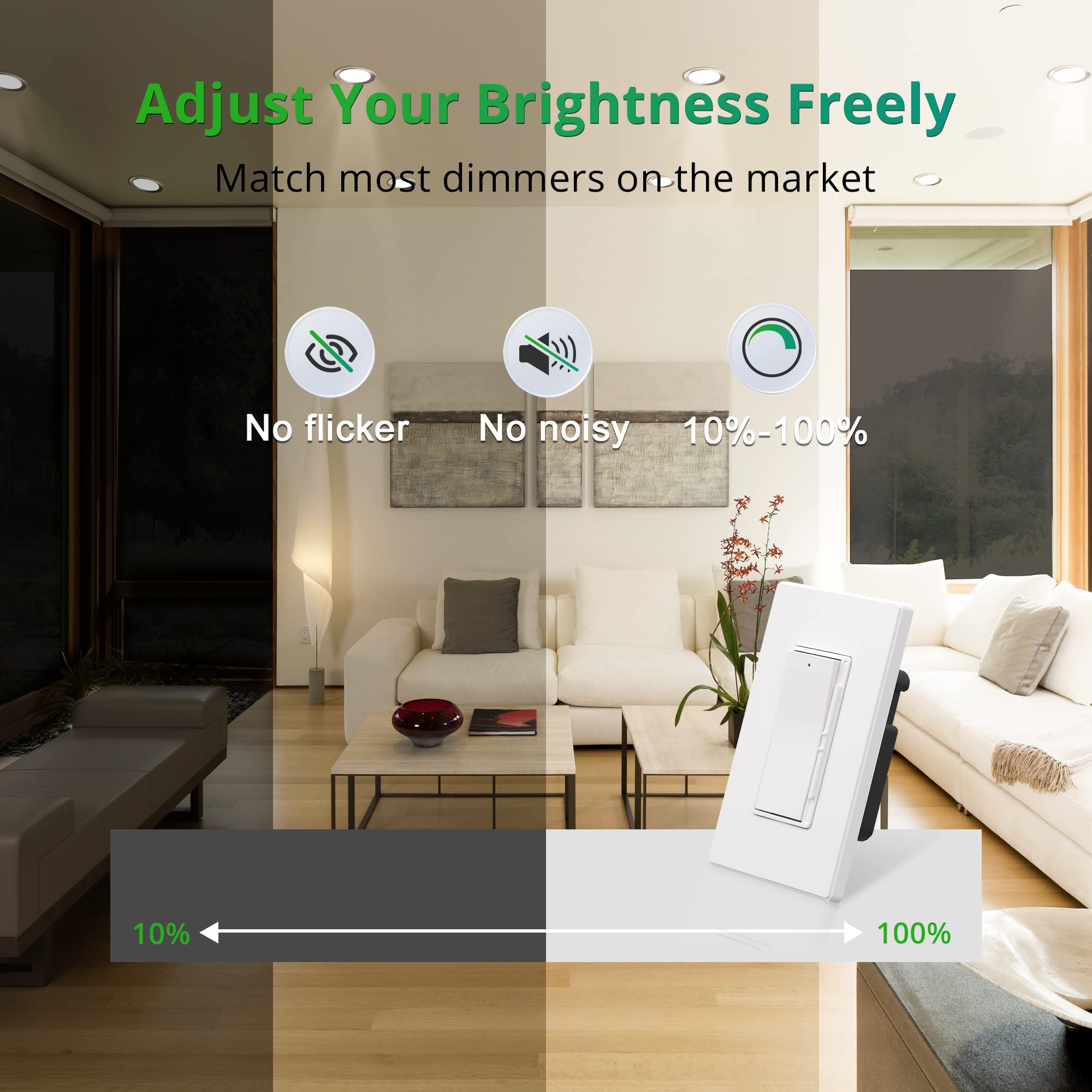 LEDIARY 16 Pack 6CCT LED Recessed Lighting 6 inch, 2500K-5000K Selectable Brushed Nickel Recessed Lights, 1100LM High Brightness, 12W Eqv 110W, Dimmable Can Lights with Junction Box - IC Rated, ETL