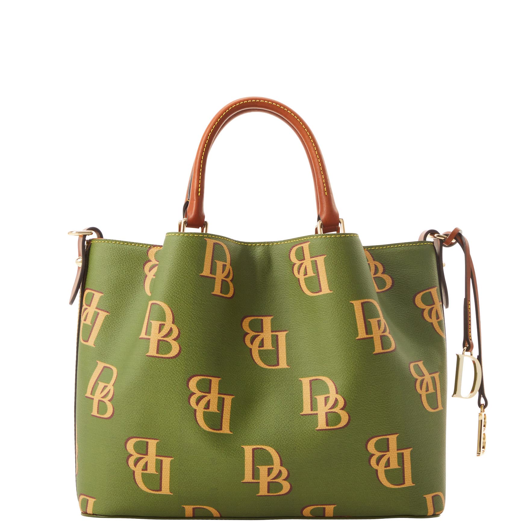 Dooney & Bourke Handbag, Monogram Barlow Satchel - Avocado
