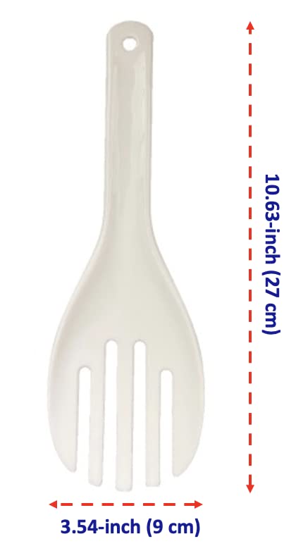 Jumbo Large Plastic Rice Paddle Spatula Scoop Fork-Like, 10.63" (27 cm) Long, 1 pcs per case