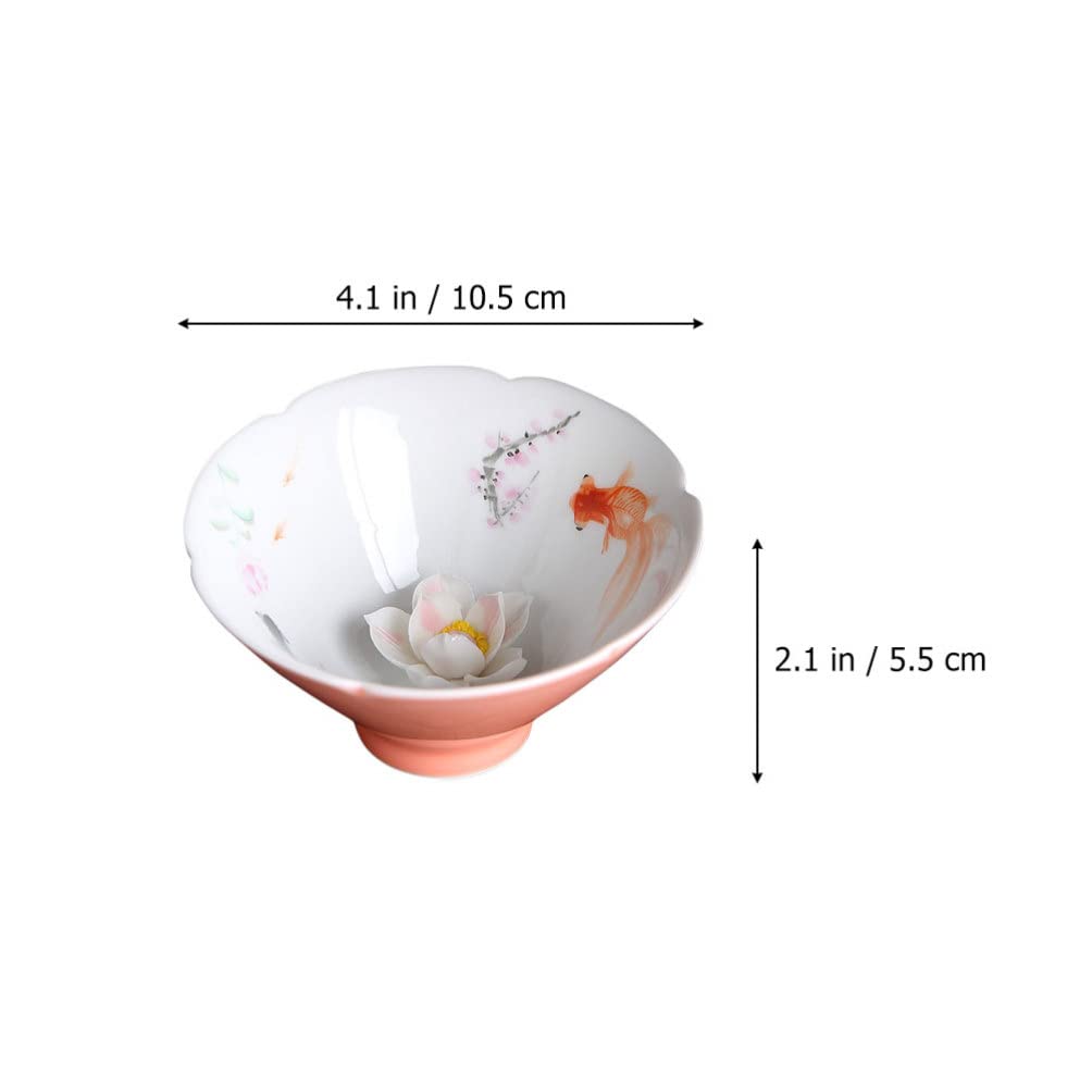 Hemoton Ramekins Cereal Bowl Bowls Japanese Tea Set Colorful Painting Tea Cup Household Teaware Ceramic Tea Cup Chinese Tea Tasting Cup Chinese Tea Set Soup Soup Bowls Bowl Mini Tea Cup