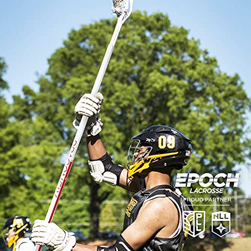 Epoch Dragonfly Pro Defensive/LSM Concave Lacrosse Shaft - Premier Lacrosse Equipment with Flex iQ8 and Epoch's Proprietary Technologies- Engineered for The Offensive-Minded Defender, Red